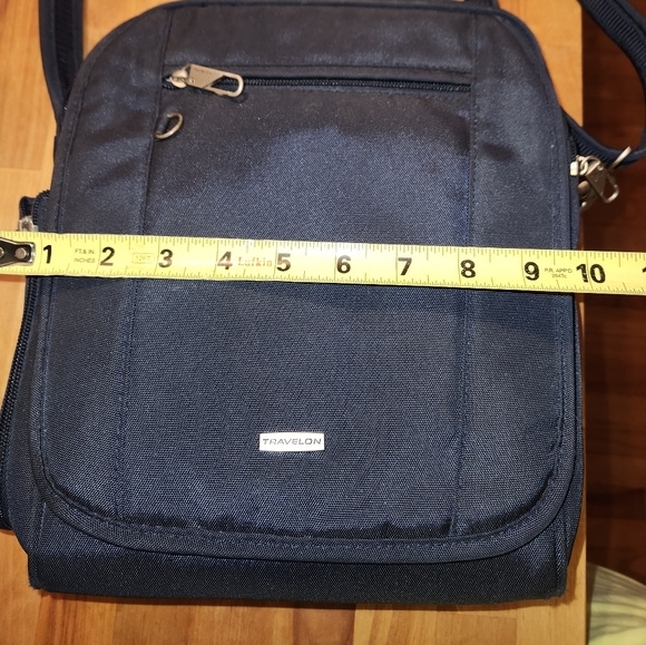 Travelon | Bags | Traveling Antitheft Tour Bag Navy Blue Medium | Poshmark